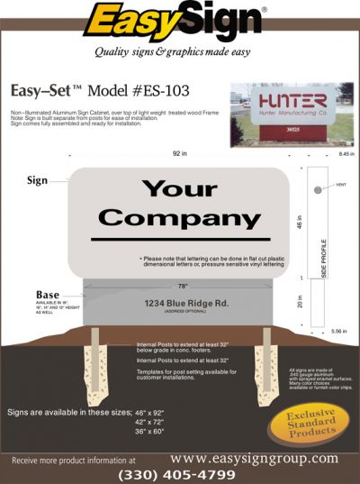 Easy Set™ - Easy Sign | Easily Installed Professional Signage