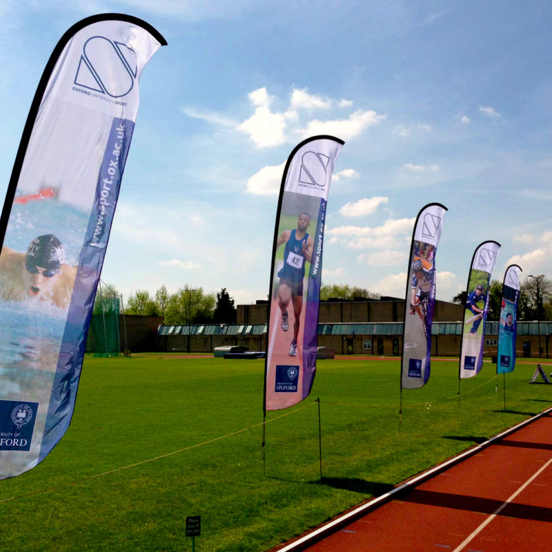 Custom Feather Flags from Easy Sign | Visual Graphics in Motion